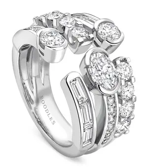 BOODLES Platinum And Diamond Play Of Light Ring - Silver