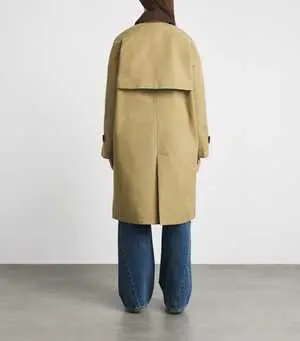 Claudie Pierlot Velvet-collar Trench Coat