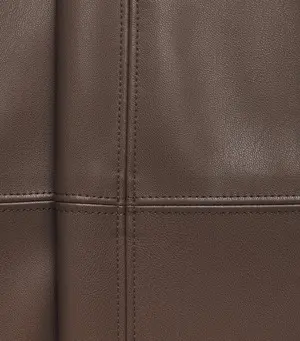 Max Mara Faux Leather Paneled Trousers