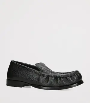 Dries Van Noten Leather Penny Loafers