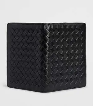 Officine Creative Leather Woven Passport Cover