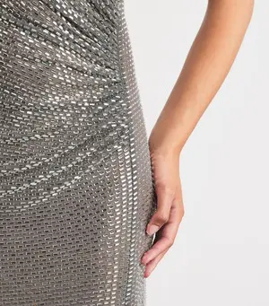 SELF-PORTRAIT Embellished Wrap Maxi Dress