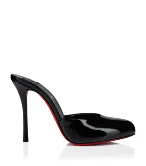 CHRISTIAN LOUBOUTIN Dolly Mule 100 Patent Mules - Black