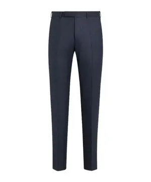 Zegna Belt-loop Casual Pants - Black