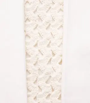 Escvdo Crochet Panel Wide-leg Trousers - Ivory