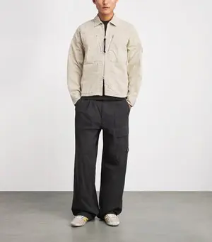 C.P. COMPANY Corduroy Lens Zip-up Overshirt