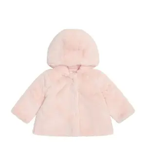 PATACHOU Baby Fluffy Coat - Pink