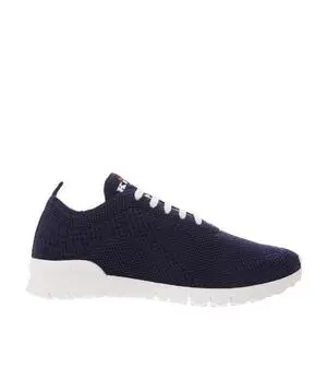 Kiton Dark Blue Lace-up Casual Sneakers