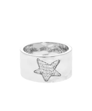 Zadig&Voltaire Rock Star Embellished Ring - Bright Silver