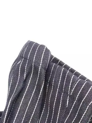Dior Embroidered Striped Cotton Shirt Jacket