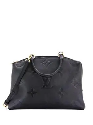 LOUIS VUITTON Grand Palais Handbag Monogram Empreinte Giant Shoulder Bag - Black