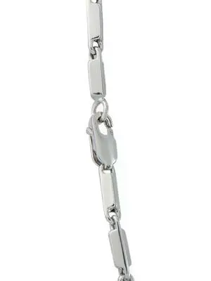 LB EXCLUSIVE 18k White Gold Diamond Circle Link Necklace