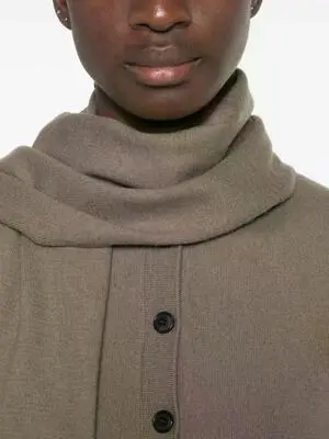 SYSTEM Scarf-detail Button-up Cardigan