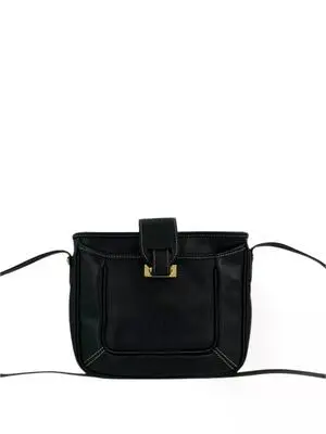 Loewe 2010-2026 Leather Anagram Crossbody Bag - Black