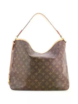 LOUIS VUITTON Delightful Nm Handbag Monogram Canvas Mm Hobo Bag - Brown