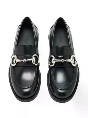 Gucci Calfskin Flat Shoes - Black