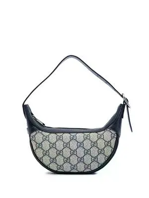 Gucci 2016-2026 Mini Gg Supreme Web Ophidia Shoulder Bag - Black