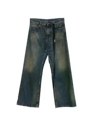 ANN DEMEULEMEESTER Wide-leg Faded Jeans