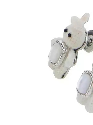 YVMIN Bunny-motif Faux-pearl Earrings