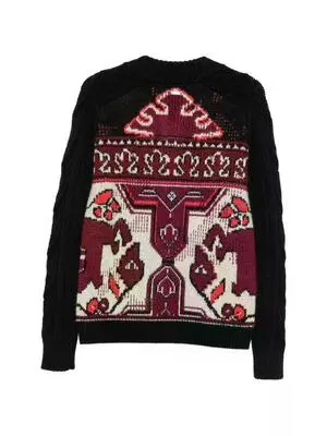 Roberto Cavalli 2000s Cable-knit Cardigan