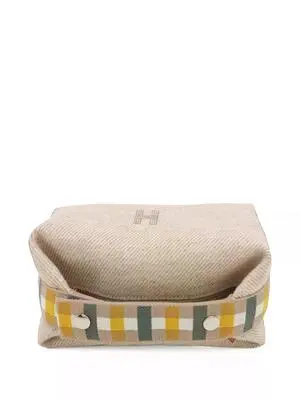 Hermès 2020-2026 Small Wool Bride A Brac Au Carre Case Vanity Bag