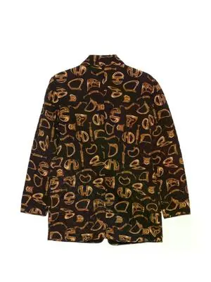 Celine Quilted Logo-print Coat
