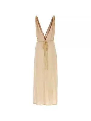 Caravana Ephra Frayed-trim Maxi Dress