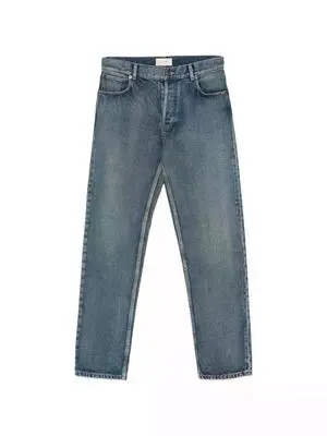 THE ROW Moe Faded Straight-leg Jeans - Blue