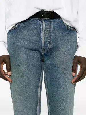 THE ROW Moe Faded Straight-leg Jeans
