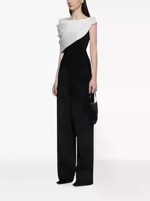 CHATS BY C.DAM Lidia Off-shoulder Draped Bodysuit
