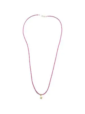 MADISON Ruby Star Pendant Necklace - Pink