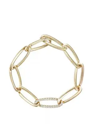 Melissa Kaye Medium Lulu Diamond Bracelet - Gold