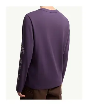 Moncler Logo Motif Cotton Long Sleeve T-shirt