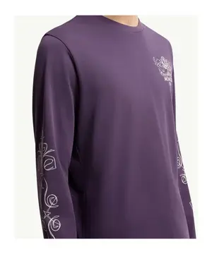 Moncler Logo Motif Cotton Long Sleeve T-shirt