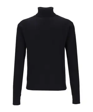 Barena Venezia Ribbed-knit Roll-neck Turtleneck - Navy
