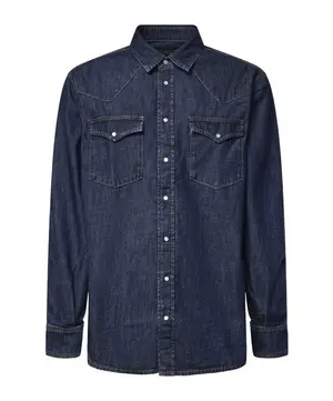 DONDUP Western-yoke Chest-pocket Shirt - Blue