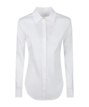 DONDUP Jewelled-button Long-sleeve Shirt - White