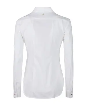 DONDUP Jewelled-button Long-sleeve Shirt