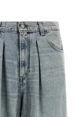 HAIKURE Wide-leg Pleated Jeans