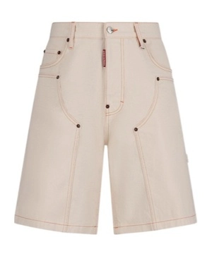 Dsquared2 Denim Cargo Shorts - Beige