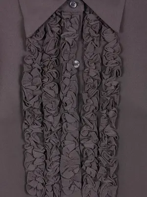 Seventy Long-sleeved Floral Knit Polo Shirt