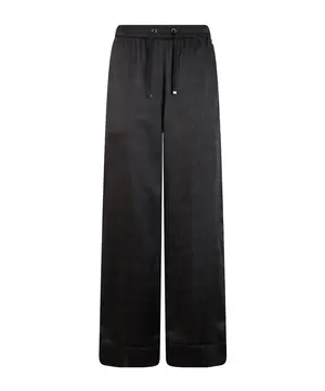 Herno Wide-leg Drawstring Trousers - Black