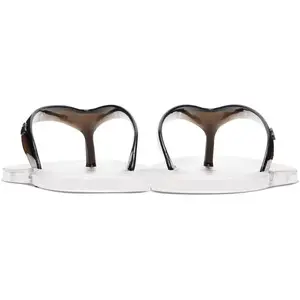 ANCIENT GREEK SANDALS Embossed Logo Jelly Flip-flops - Clear/black