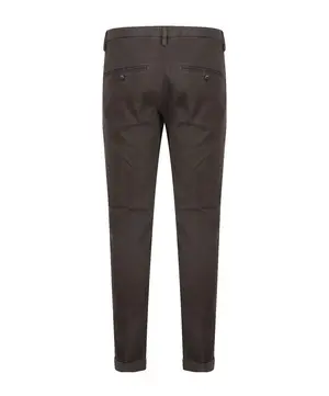 DONDUP Logo Plaque Slim-fit Trousers