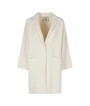 SEMICOUTURE Logo Coat - White
