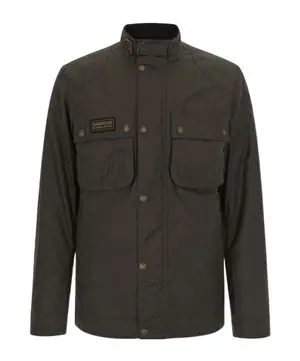 Barbour Logo Patch Stand Collar Jacket