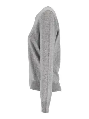 Peserico Crew-neck Long-sleeve Knit Top