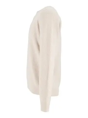 Peserico Crew Neck Long Sleeve Knit Top