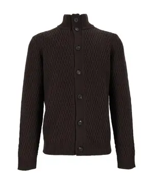Peserico Button-up Knit Top - Black