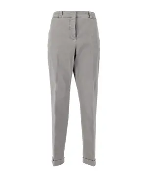 Peserico Tailored Trousers With Belt Loops - Gray